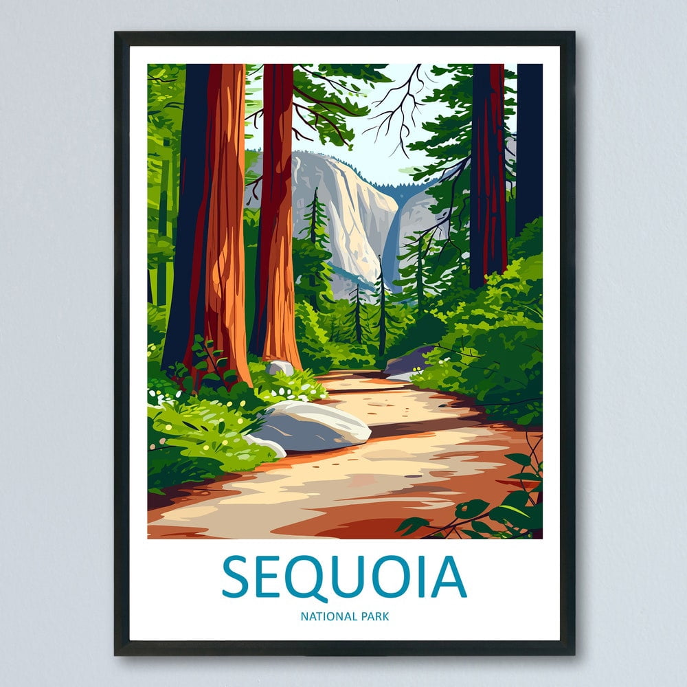 Kna Prints - 1 Pc Poster Sequoia National Park Travel Wall Art Sequoia ...