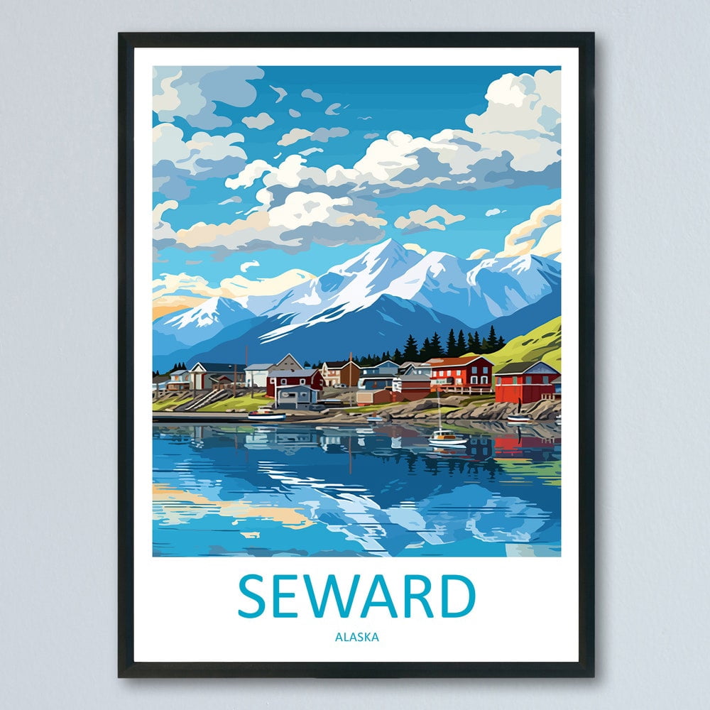 Kna Prints - 1 Pc Poster Seward Travel Wall Art Seward Wall Hanging ...