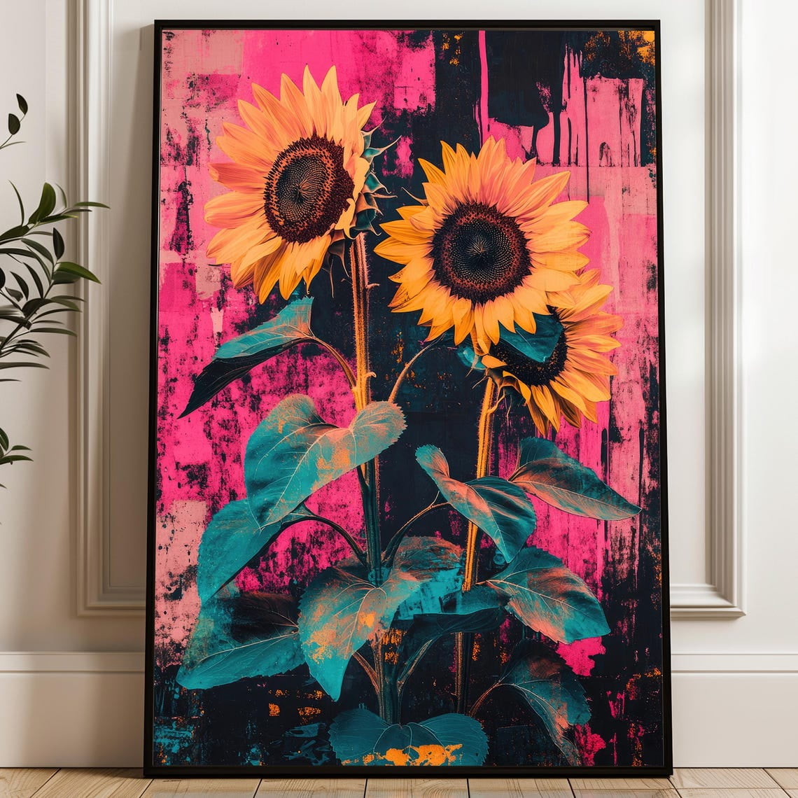 Kna Prints - 1 Pc Poster Sflower Modern Wall Art For The Living Room ...