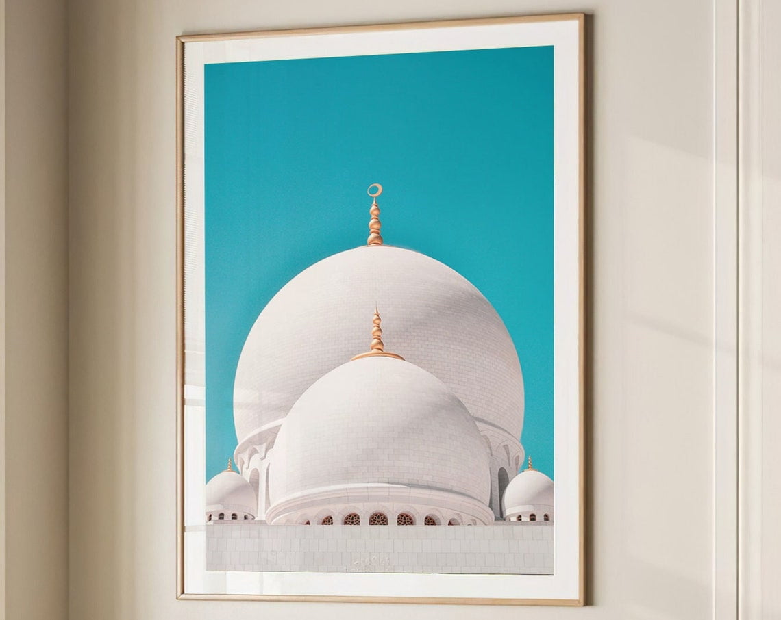Kna Prints - 1 Pc Poster Sheikh Zayed Grand Mosque Art Print, Islamic ...