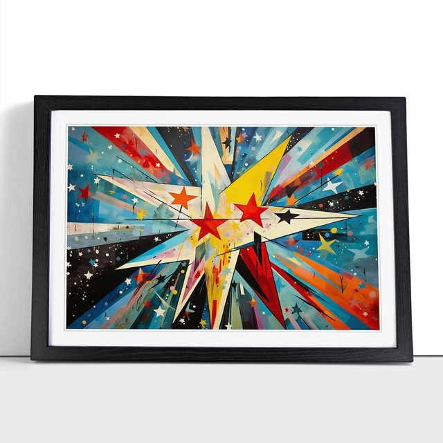 Kna Prints - 1 Pc Poster Shooting Star Constructivism No.2 Wall Art ...