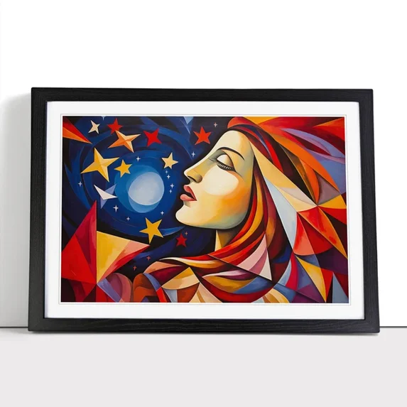 Kna Prints - 1 Pc Poster Shooting Star Cubism Wall Art Poster Home ...