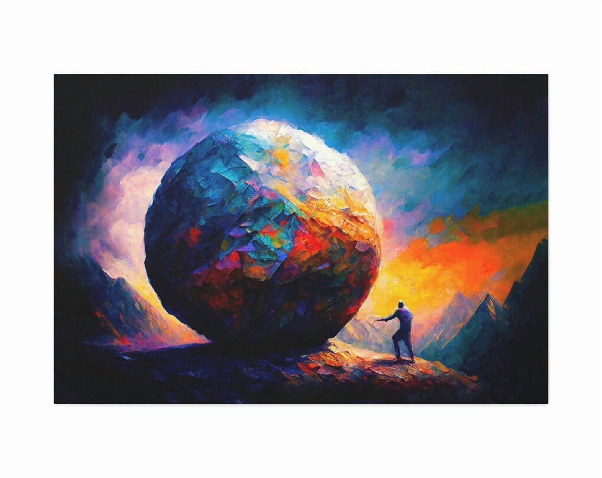 Kna Prints - 1 Pc Poster Sisyphus Art Mythology, UNFRAMED-16x24 ...