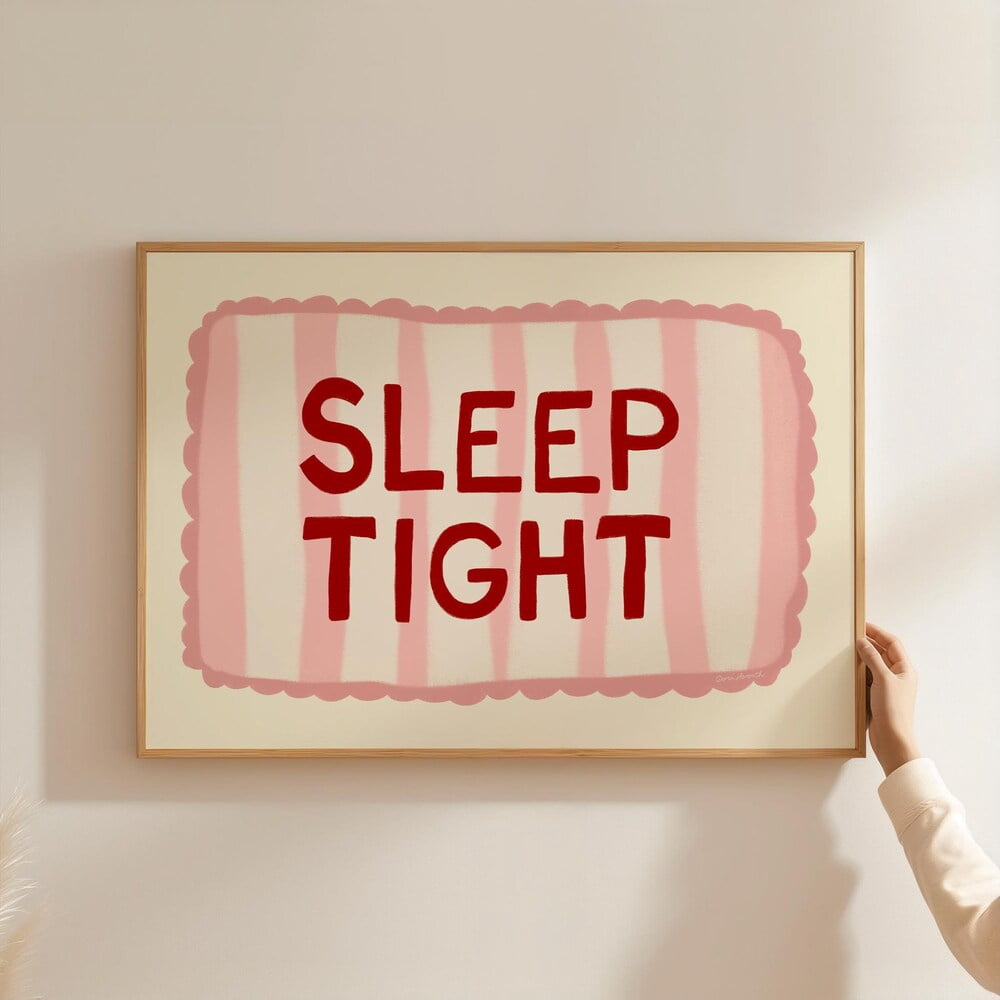Kna Prints - 1 Pc Poster Sleep Tight Wall Art, Bedroom Quote Wall Art ...