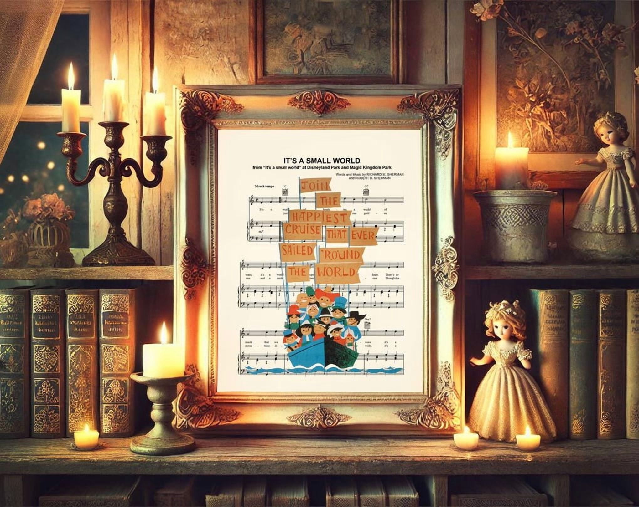 Kna Prints - 1 Pc Poster It'S A Small World Boat Boys And Girls Sheet ...