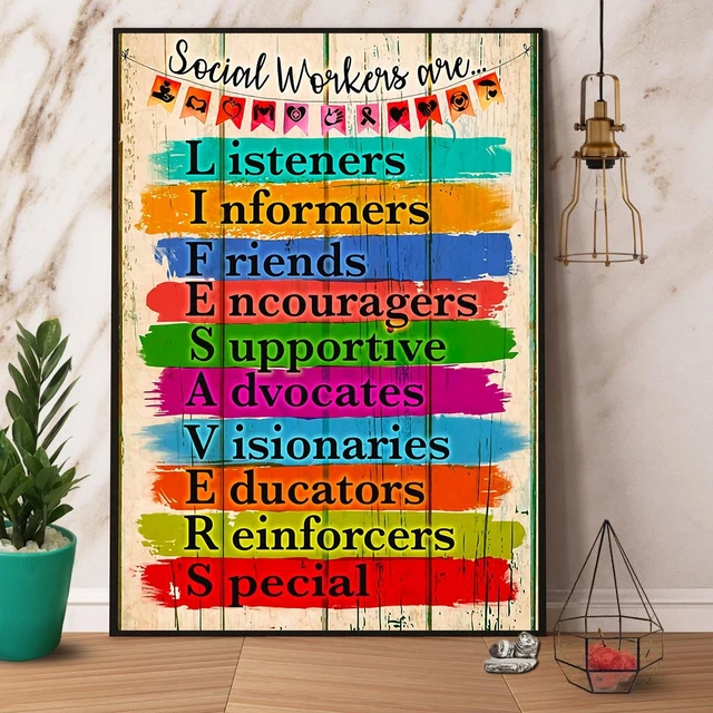 Kna Prints - 1 Pc Poster Social Worker Are Life Save, UNFRAMED-24x36 ...