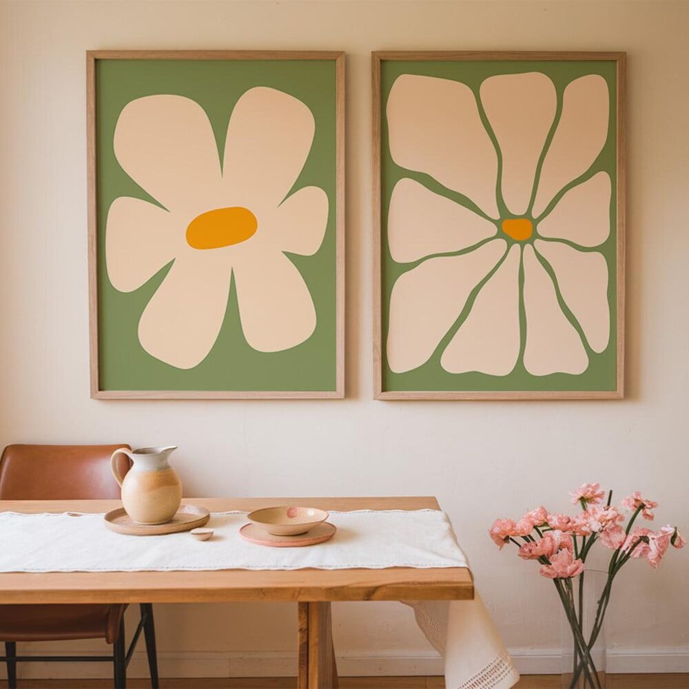 Kna Prints - 1 Pc Poster Soft Spring Aesthetic Poster Set, Daisy Wall ...