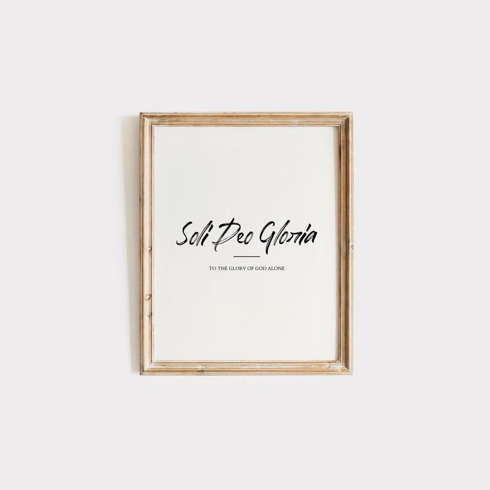 Kna Prints - 1 Pc Poster Soli Deo Gloria Printchristian Wall Art ...