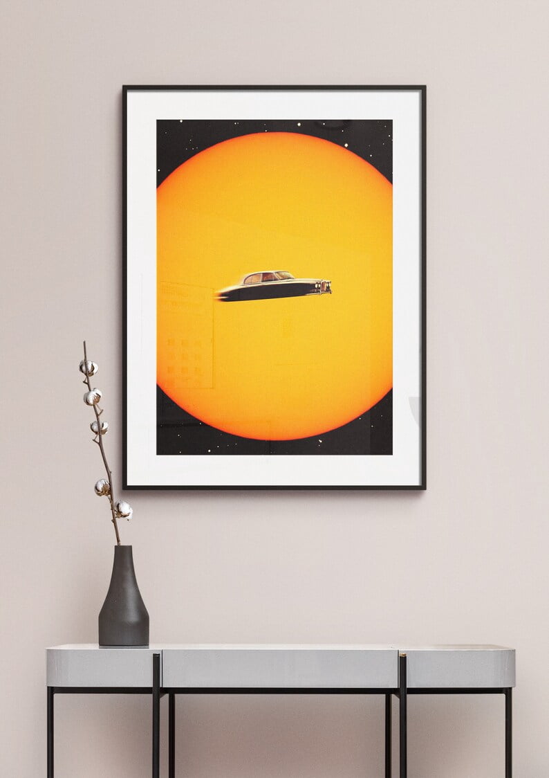 Kna Prints - 1 Pc Poster Space Chase Retro Futurism Vintage Sci-Fi ...