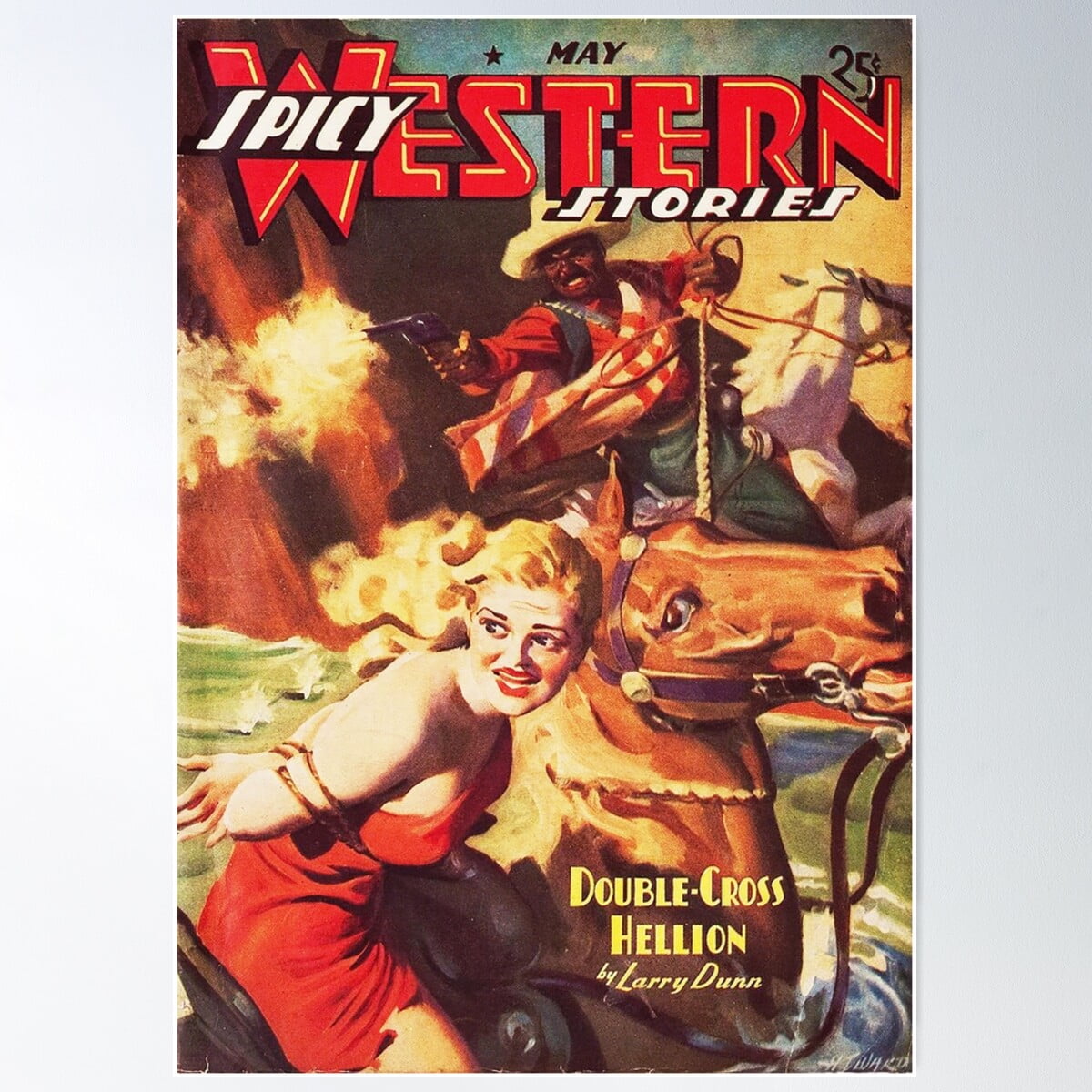 Kna Prints - 1 Pc Poster Spicy Western Stories 1, UNFRAMED-24x36 ...