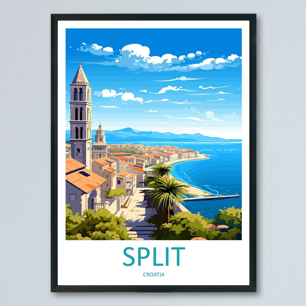 Kna Prints - 1 Pc Poster Split Travel Wall Art Split Wall Hanging Home ...