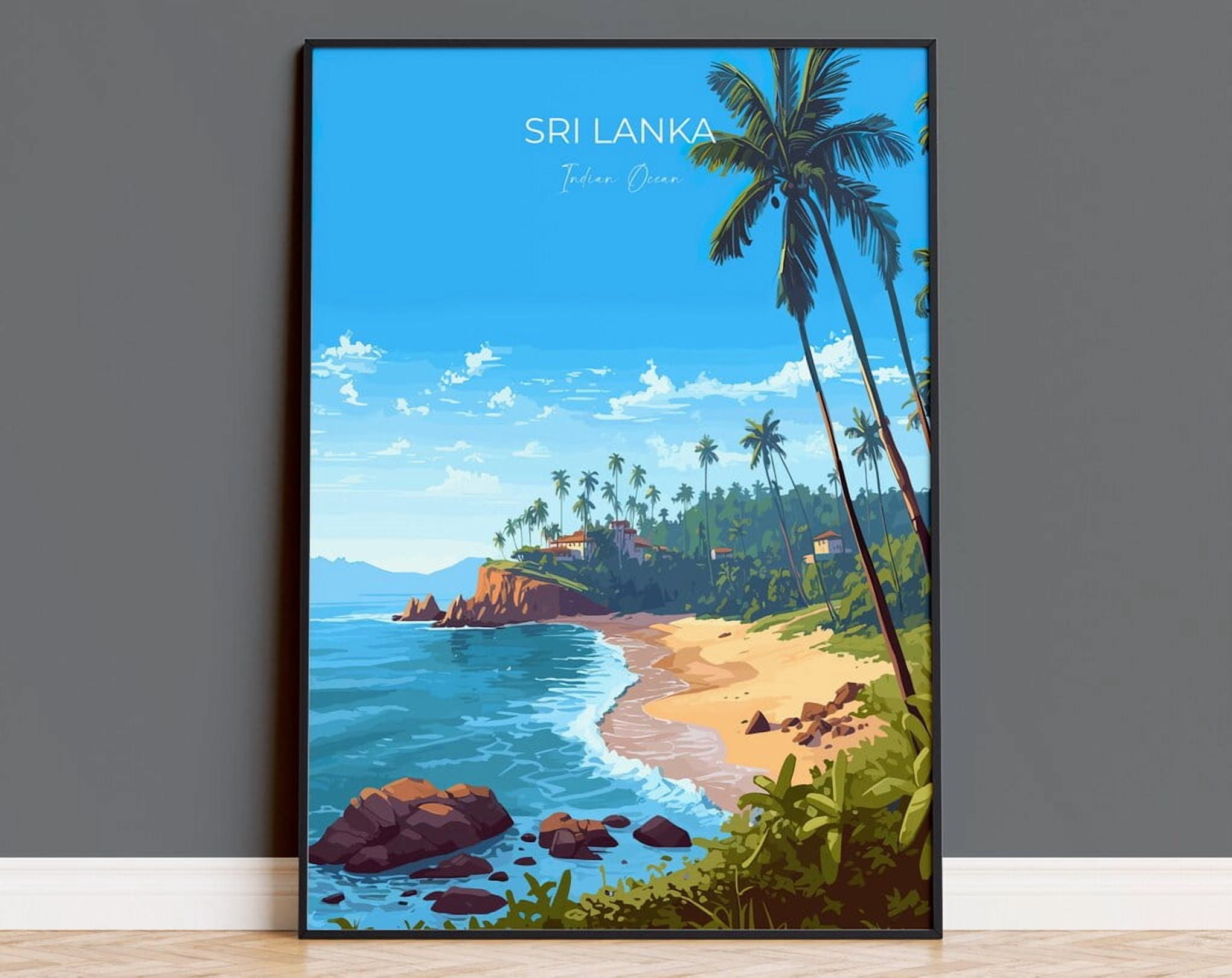 Kna Prints - 1 Pc Poster Sri Lanka Travel Print, Travel Of Sri Lanka ...