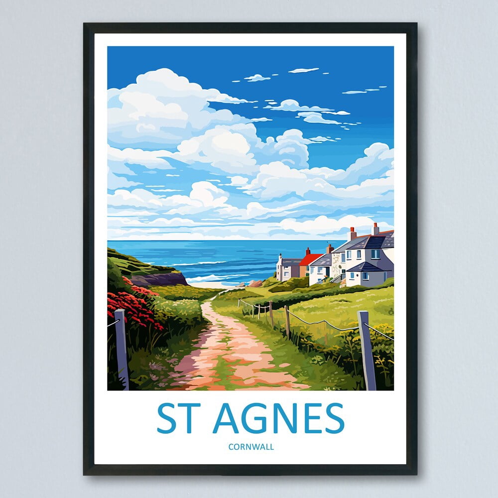 Kna Prints - 1 Pc Poster St Agnes Travel Wall Art St Agnes Wall Hanging ...