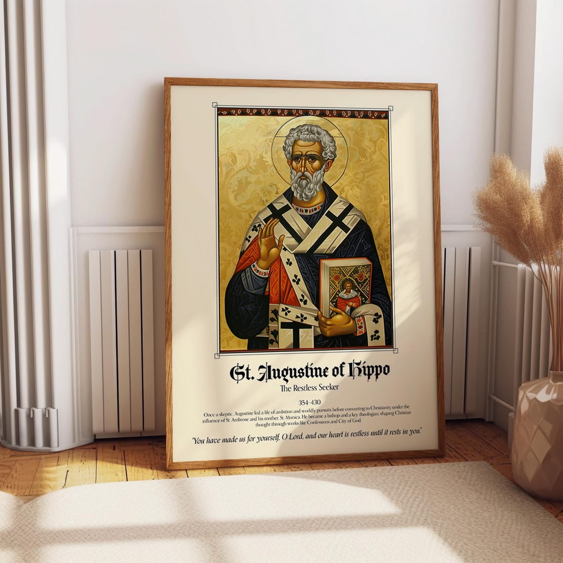 Kna Prints - 1 Pc Poster St. Augustine Of Hippo Catholic Wall ...