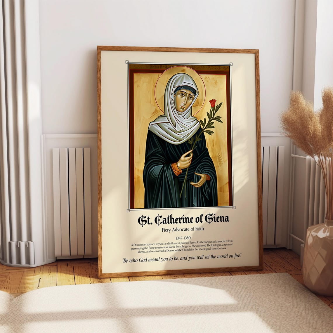 Kna Prints - 1 Pc Poster St. Catherine Of Siena Wall Artdominican ...