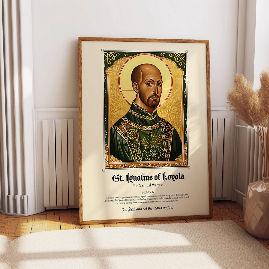 Kna Prints - 1 Pc Poster St. Ignatius Of Loyola Wall Artjesuit Foder ...