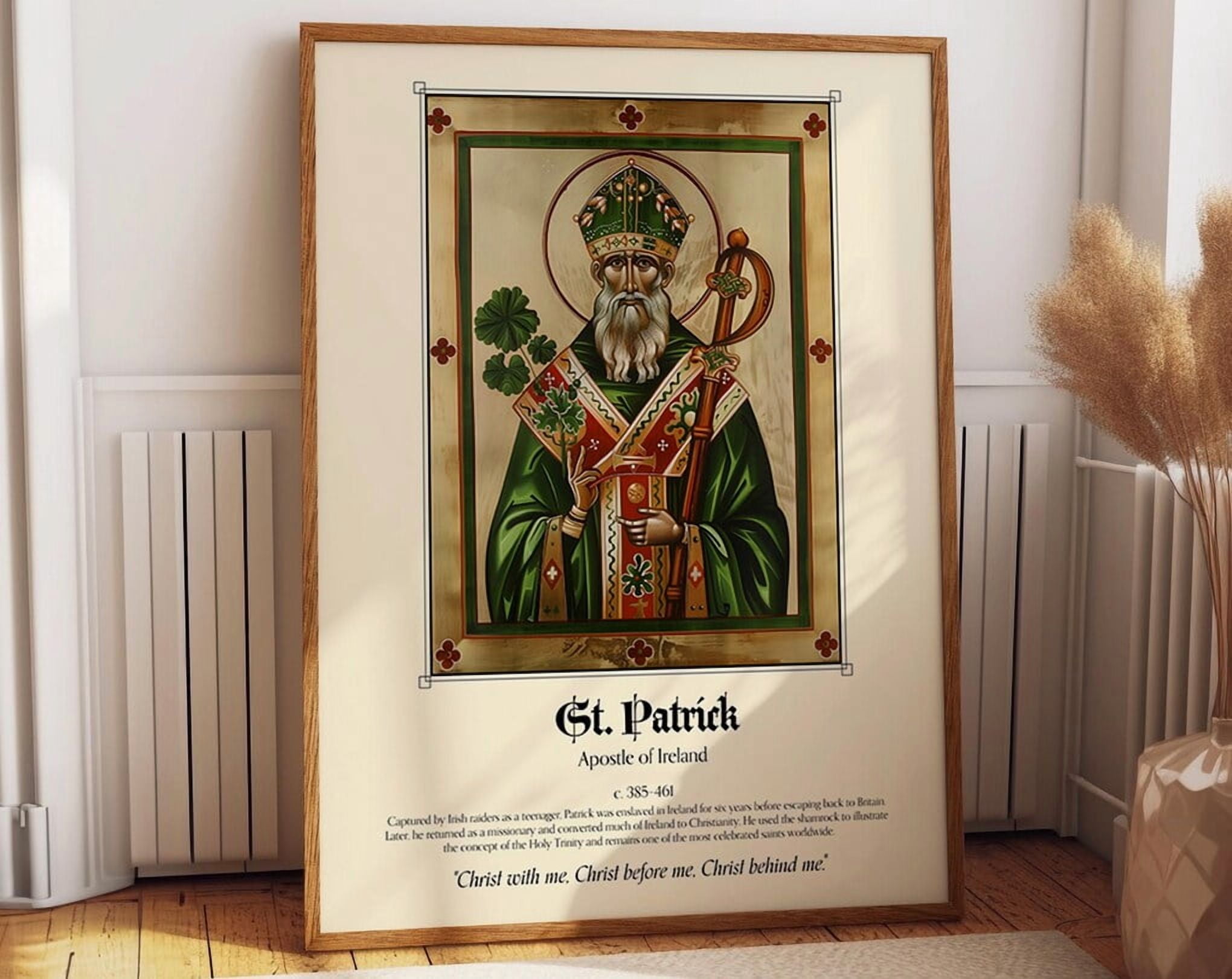 Kna Prints - 1 Pc Poster St. Patrick Apostle Of Ireland Wall ...
