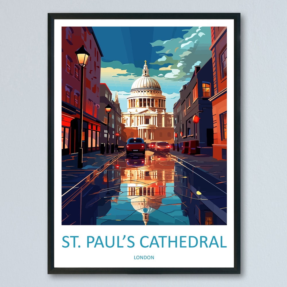 Kna Prints - 1 Pc Poster St. Paul'S Cathedral Travel Wall Art St. Paul ...