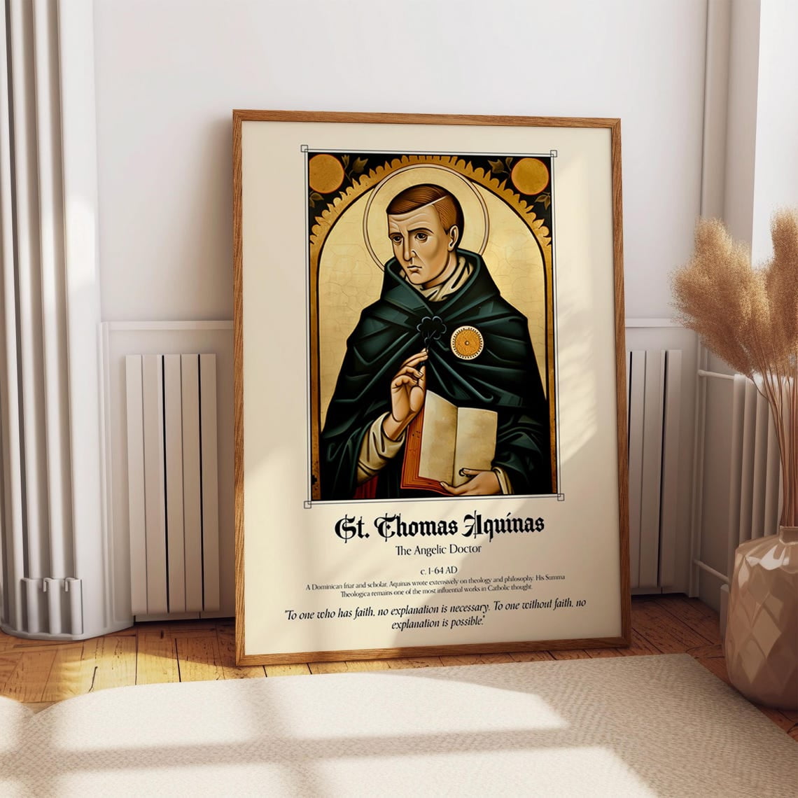 Kna Prints - 1 Pc Poster St. Thomas Aquinas Catholic Wall Artangelic ...