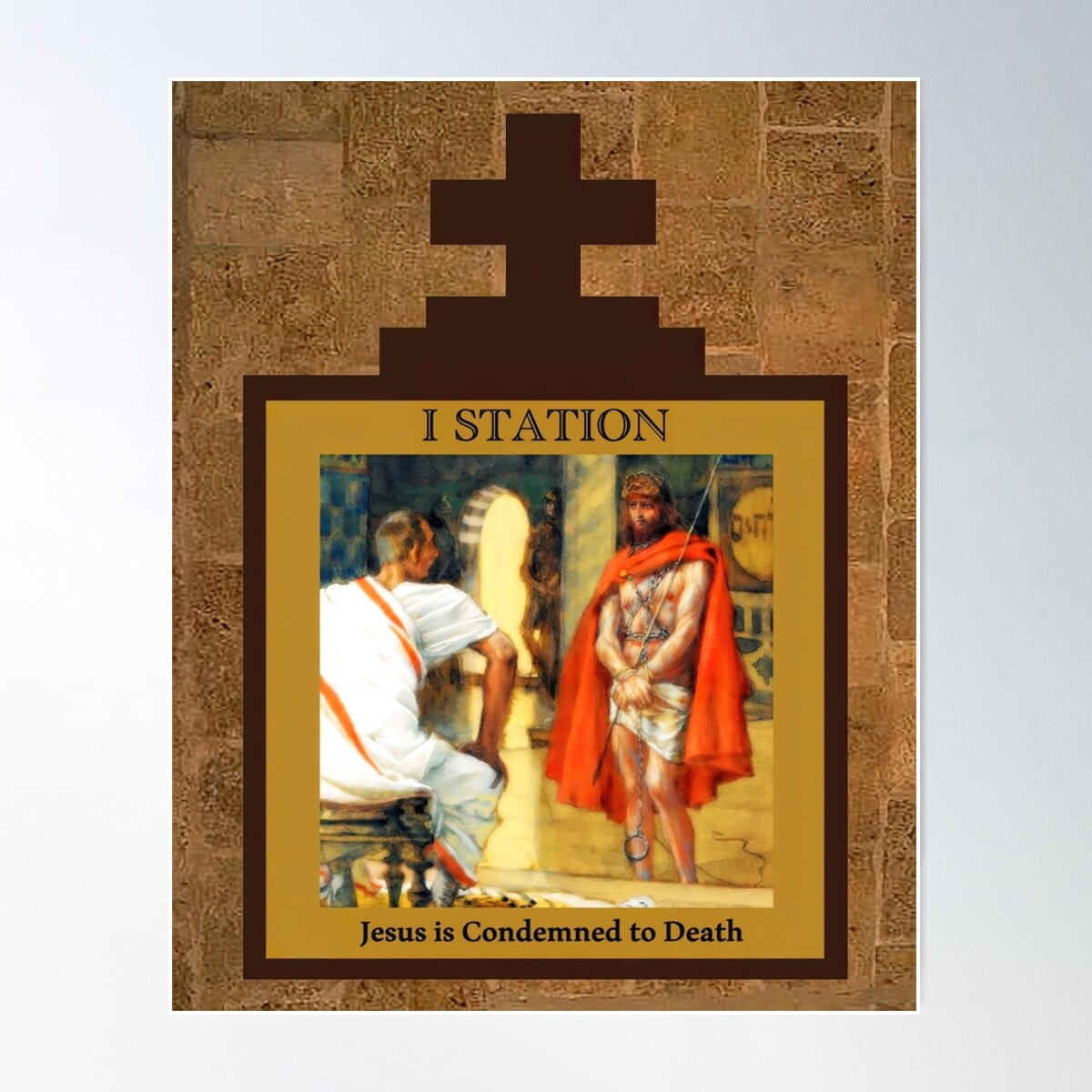 Kna Prints - 1 Pc Poster Stations Of The Cross Via Crucis #1 Of 15 Wall ...
