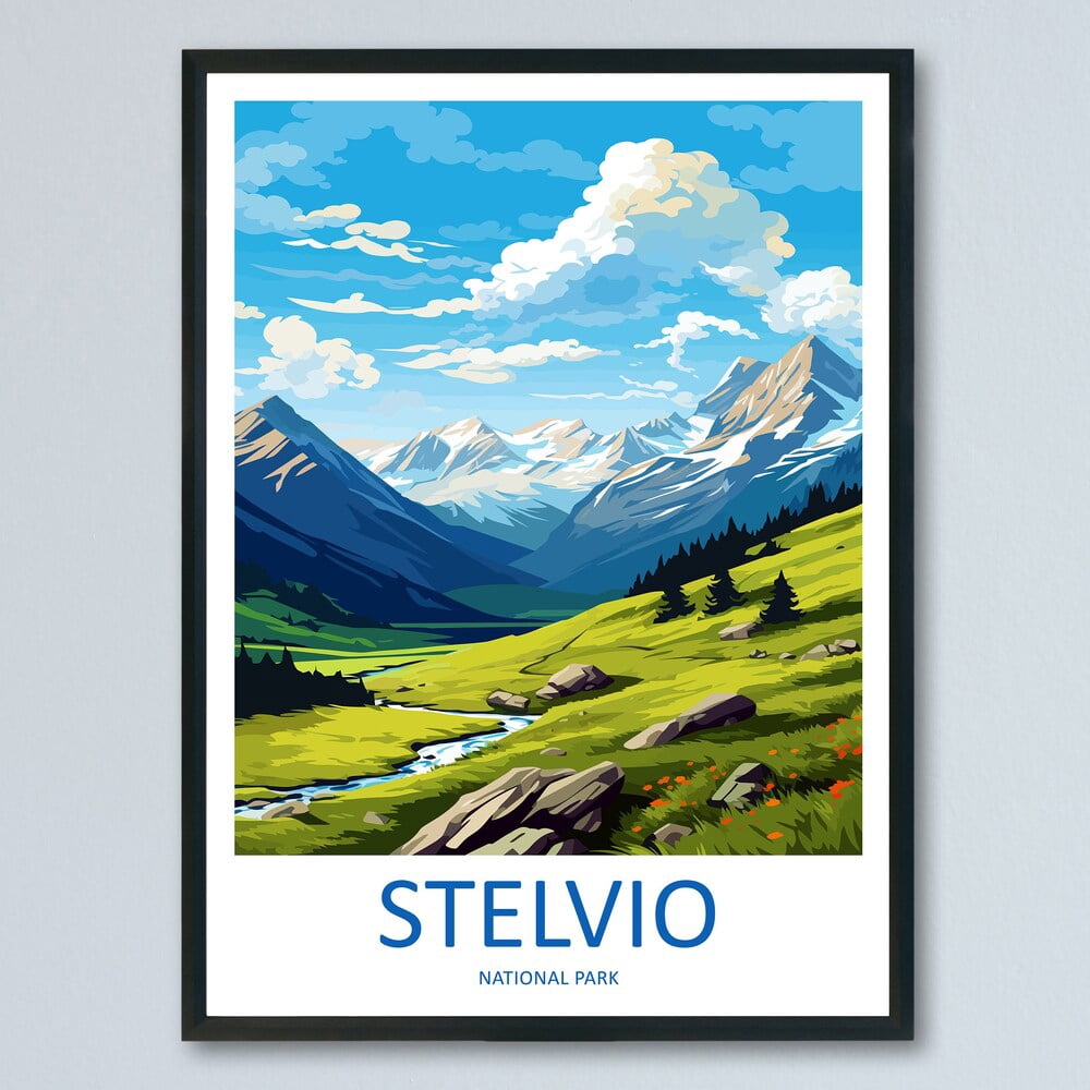 Kna Prints - 1 Pc Poster Stelvio Travel Wall Art Stelvio Italy Wall ...