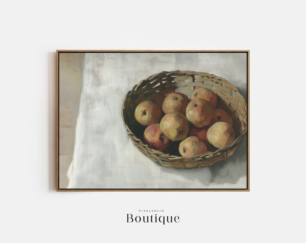 Kna Prints - 1 Pc Poster Still Life Of Apples, Decor For Rustic ...