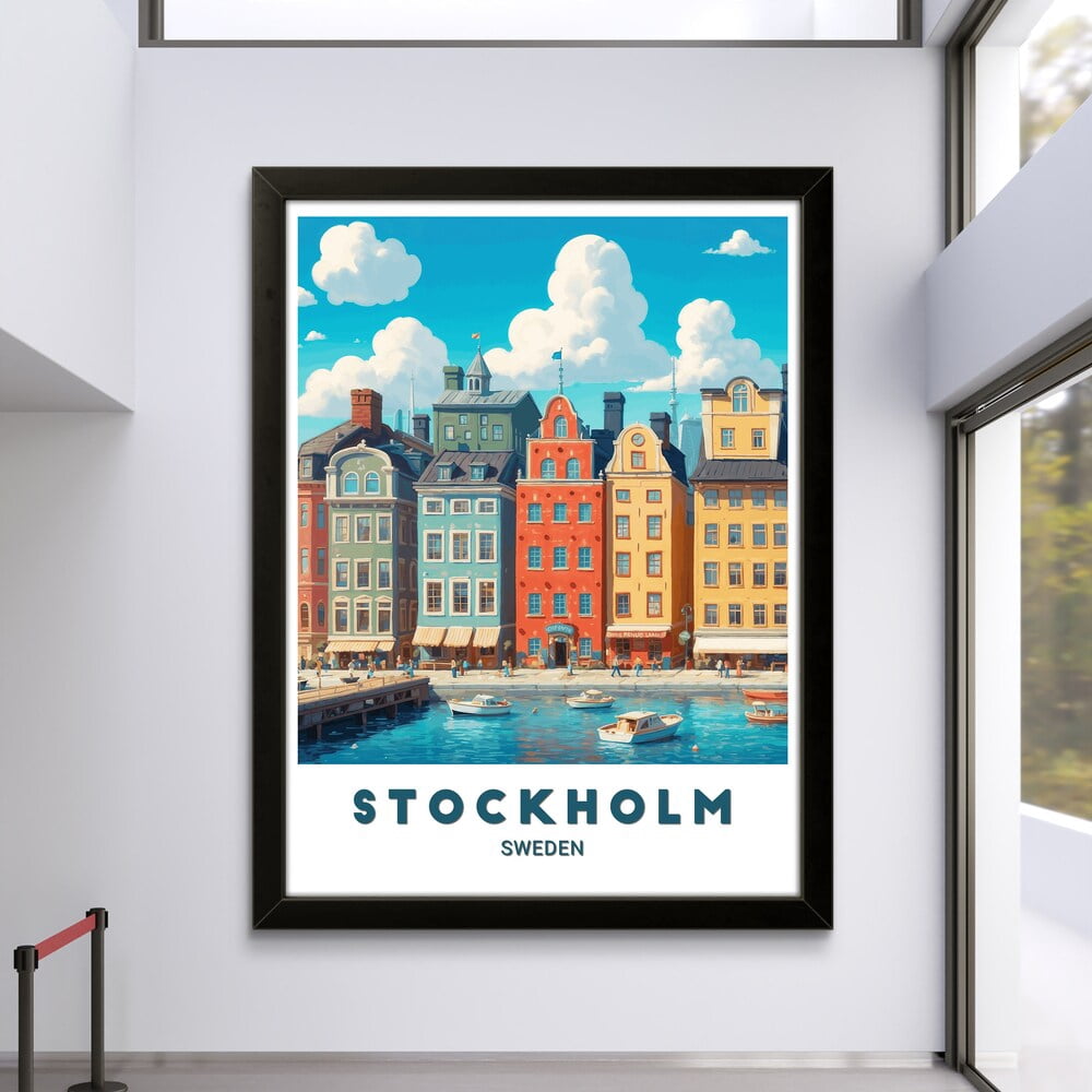 Kna Prints - 1 Pc Poster Stockholm Poster: Vibrant Colors Of The ...