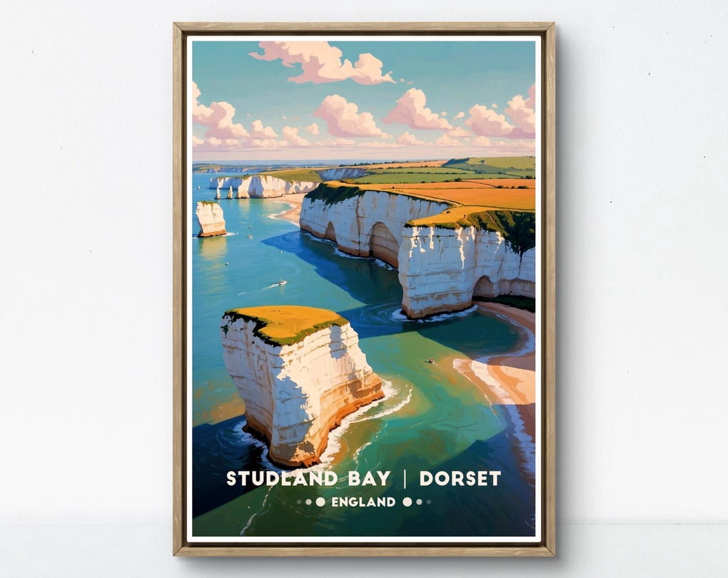Kna Prints - 1 Pc Poster Studland Bay , Dorset Coast Wall Art, England ...