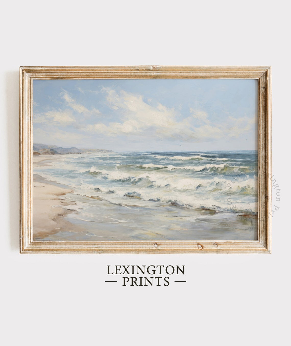 Kna Prints - 1 Pc Poster Summer Beach Landscape Painting, Vintage Beach ...
