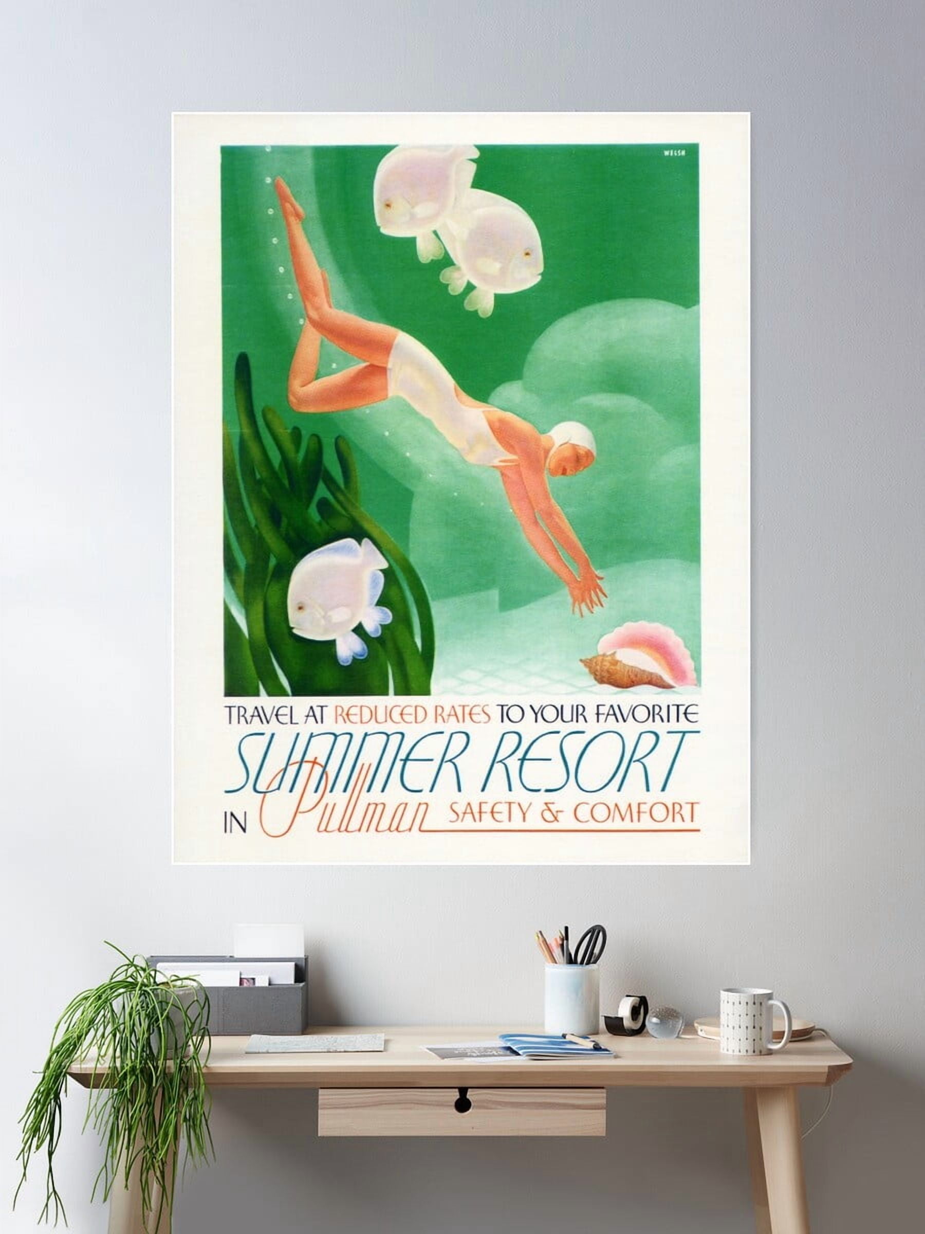 Kna Prints - 1 Pc Poster Summer Resort In Pullman Travel Holidays Art ...