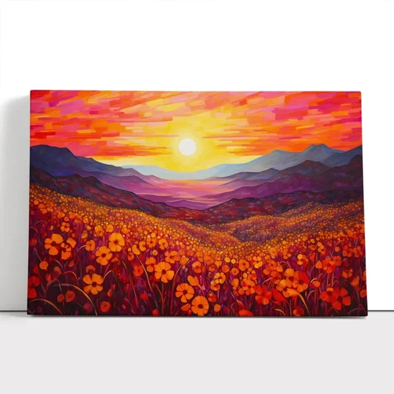 Kna Prints - 1 Pc Poster Sunset Colour Field Wall Art Poster Home Decor ...