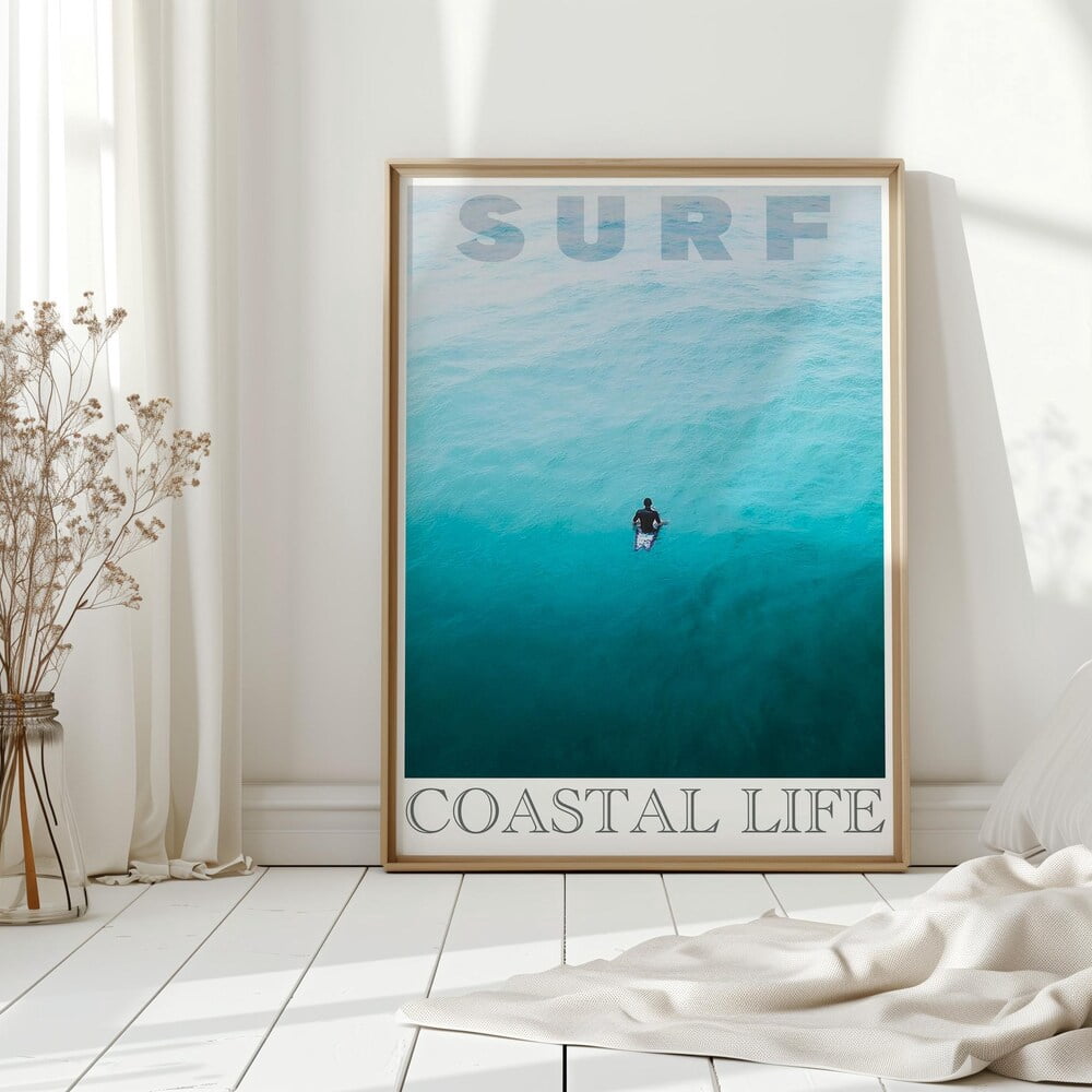 Kna Prints - 1 Pc Poster Surf Poster, Coastal Life, Surfer Decor, Surf ...