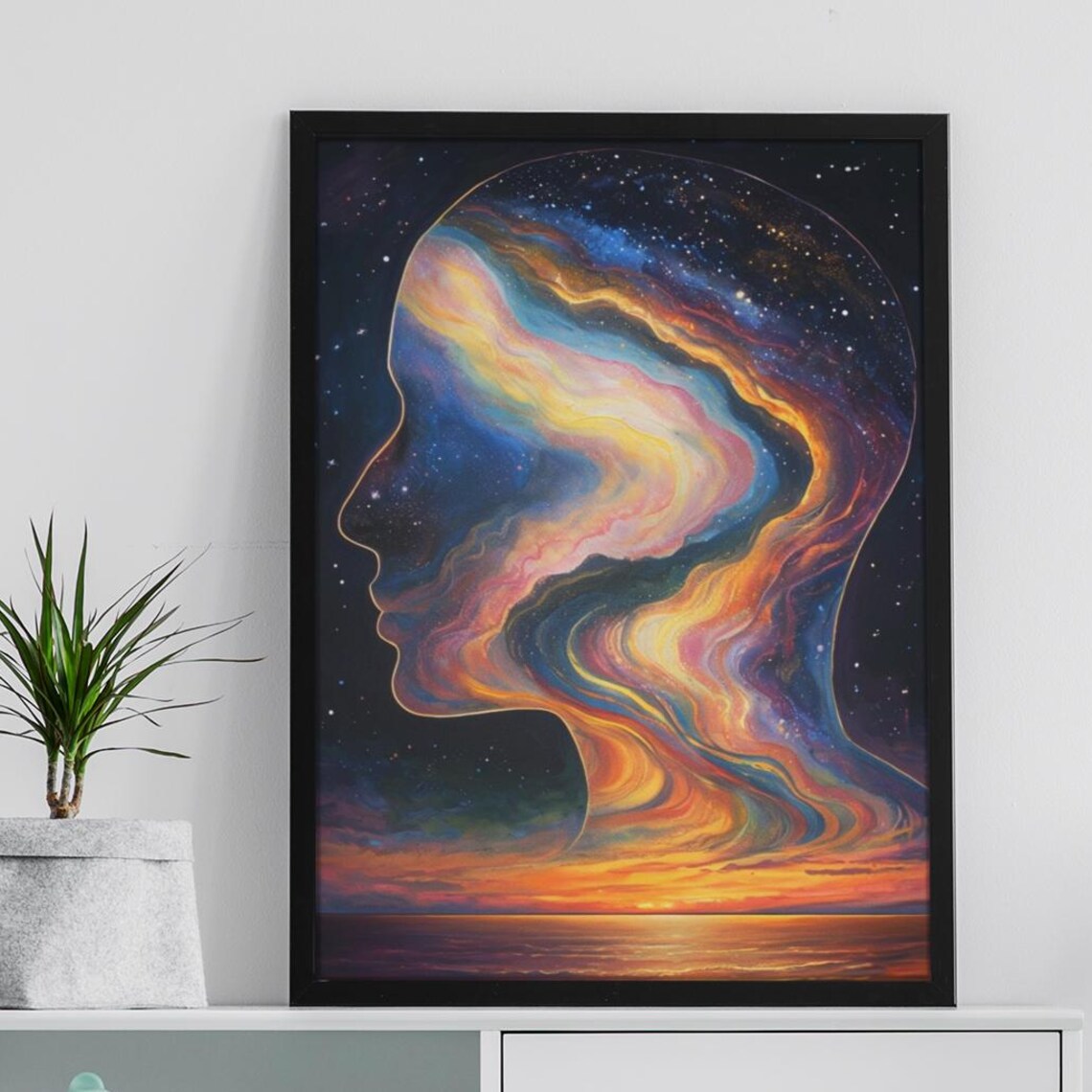 Kna Prints - 1 Pc Poster Surreal Cosmic Energy Spiritual Wall Art ...