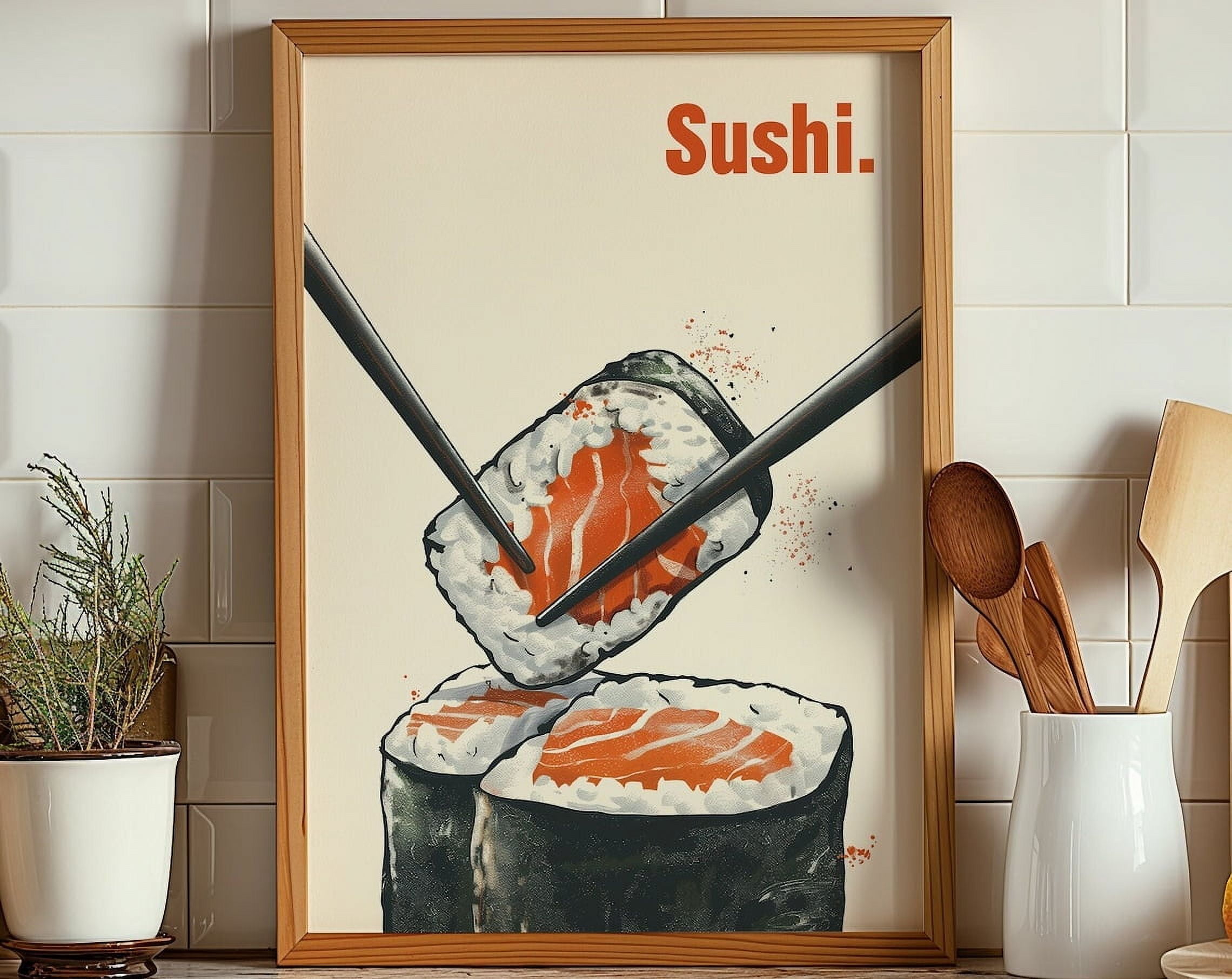 Kna Prints - 1 Pc Poster Sushi , Asian Food Wall Art, Sushi, Kitchen ...
