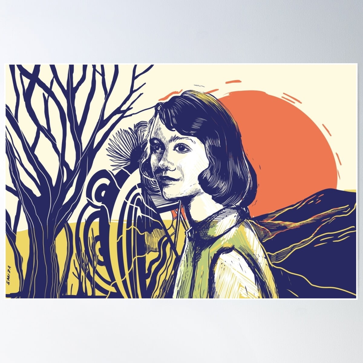 Kna Prints - 1 Pc Poster Sylvia Plath, UNFRAMED-24x36 - Walmart.com
