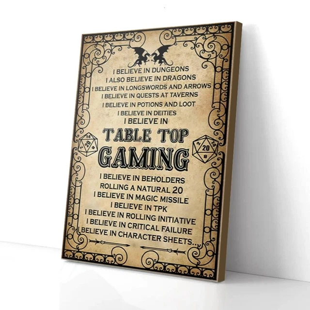 Kna Prints - 1 Pc Poster Table Top Gaming, UNFRAMED-12x18 - Walmart.com
