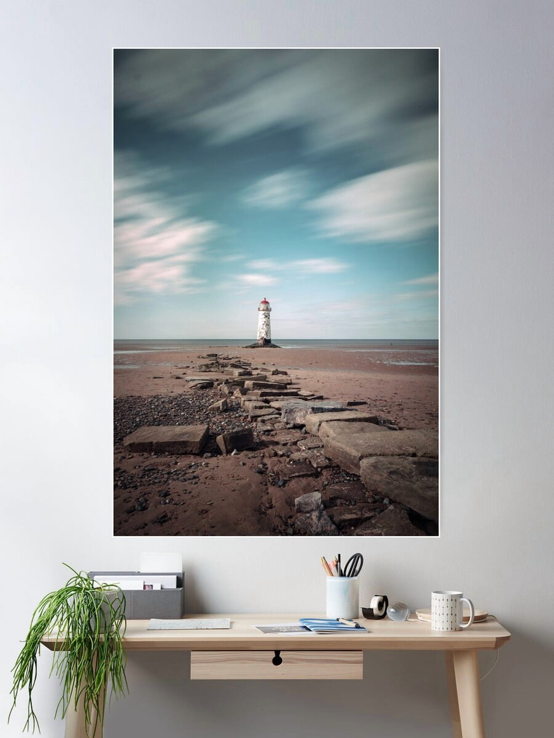 Kna Prints - 1 Pc Poster Talacre Beach Lighthouse North Wales, UNFRAMED ...