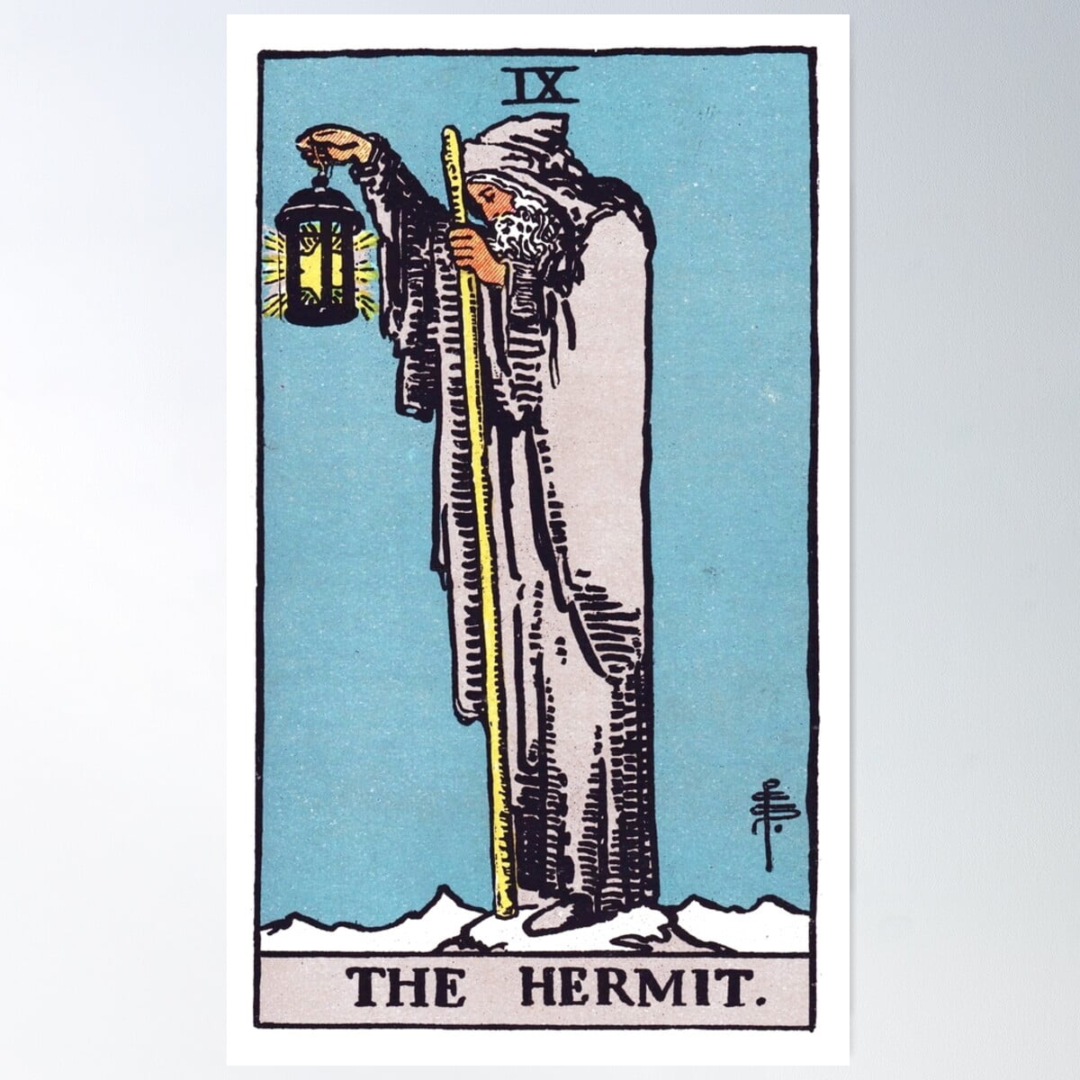 Kna Prints - 1 Pc Poster Tarot The Hermit Card, UNFRAMED-8x12 - Walmart.com