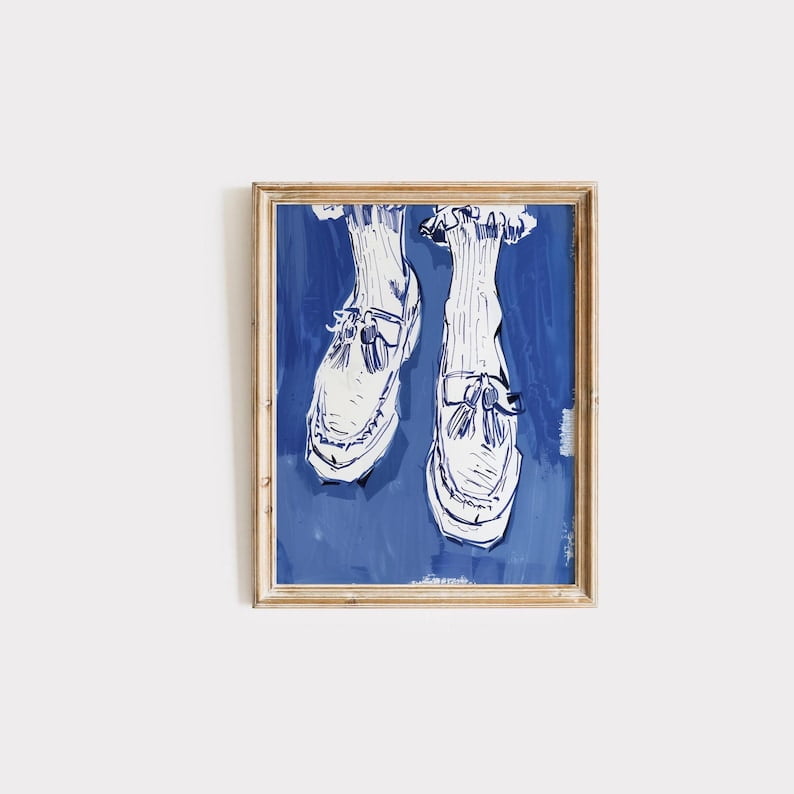 Kna Prints - 1 Pc Poster Tassel Loafers Art Print Preppy Shoe ...