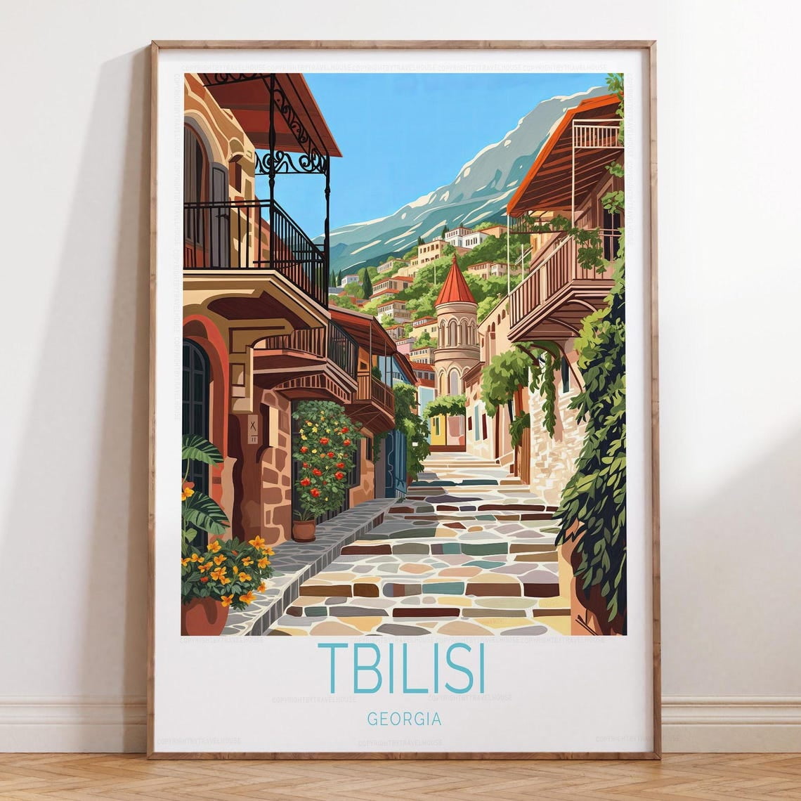 Kna Prints - 1 Pc Poster Tbilisi Georgia Travel , Georgia Wall Art ...