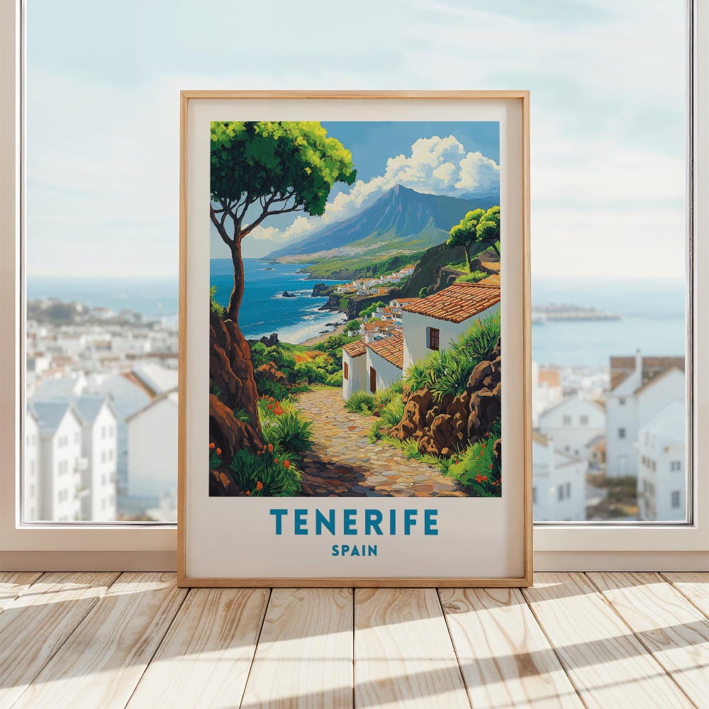 Kna Prints - 1 Pc Poster Tenerife Travel Poster | Canary Islands Wall ...