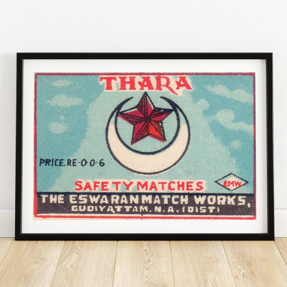 Kna Prints - 1 Pc Poster Thara Matchbox Art Print Vintage Safety ...