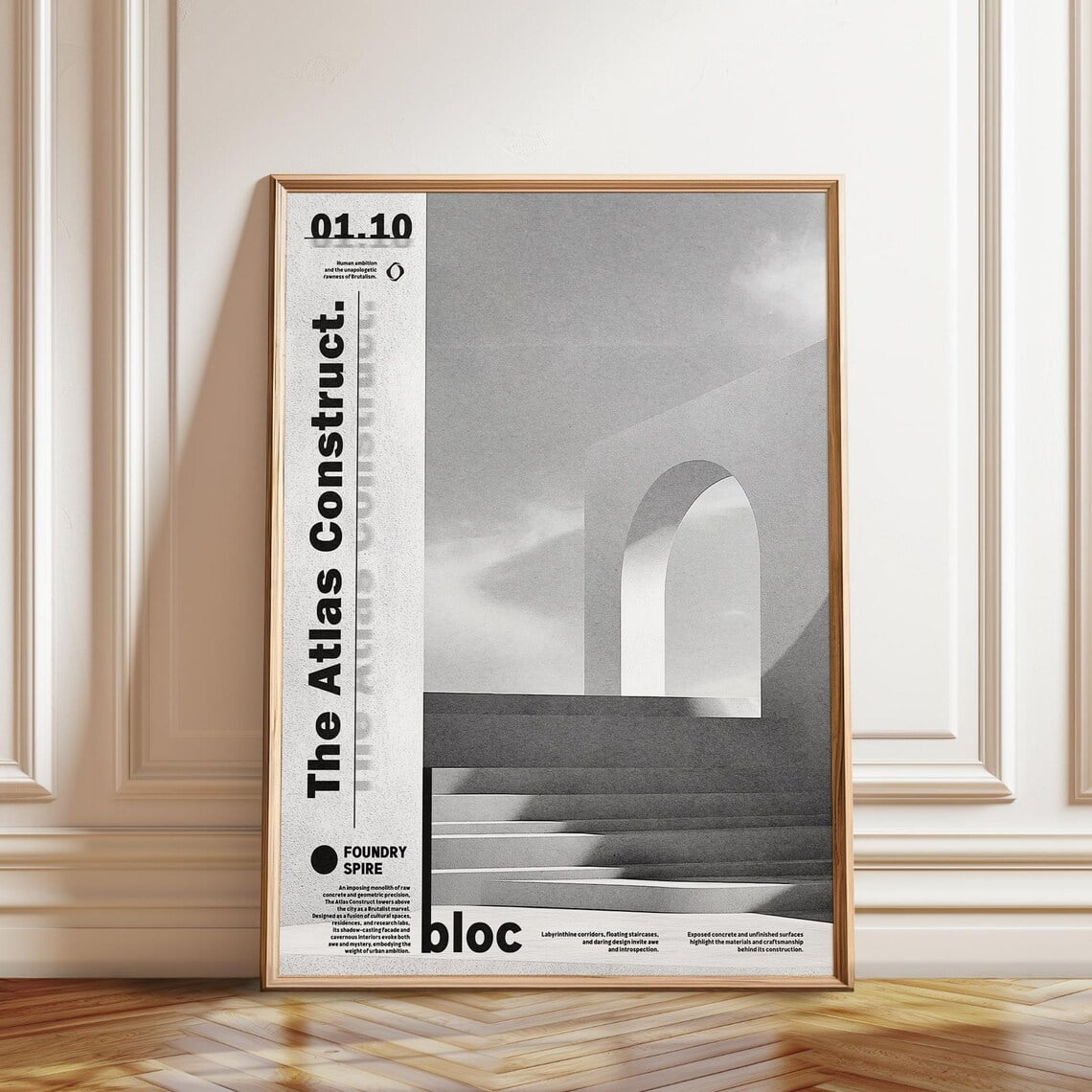 Kna Prints - 1 Pc Poster The Atlas Construct Art Print Modern ...