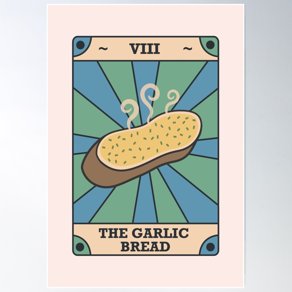 Kna Prints - 1 Pc Poster The Garlic Bread Modern Tarot Card, UNFRAMED ...