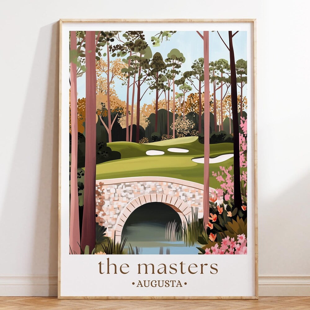 Kna Prints - 1 Pc Poster The Masters Augusta Print, Golf Tournament ...