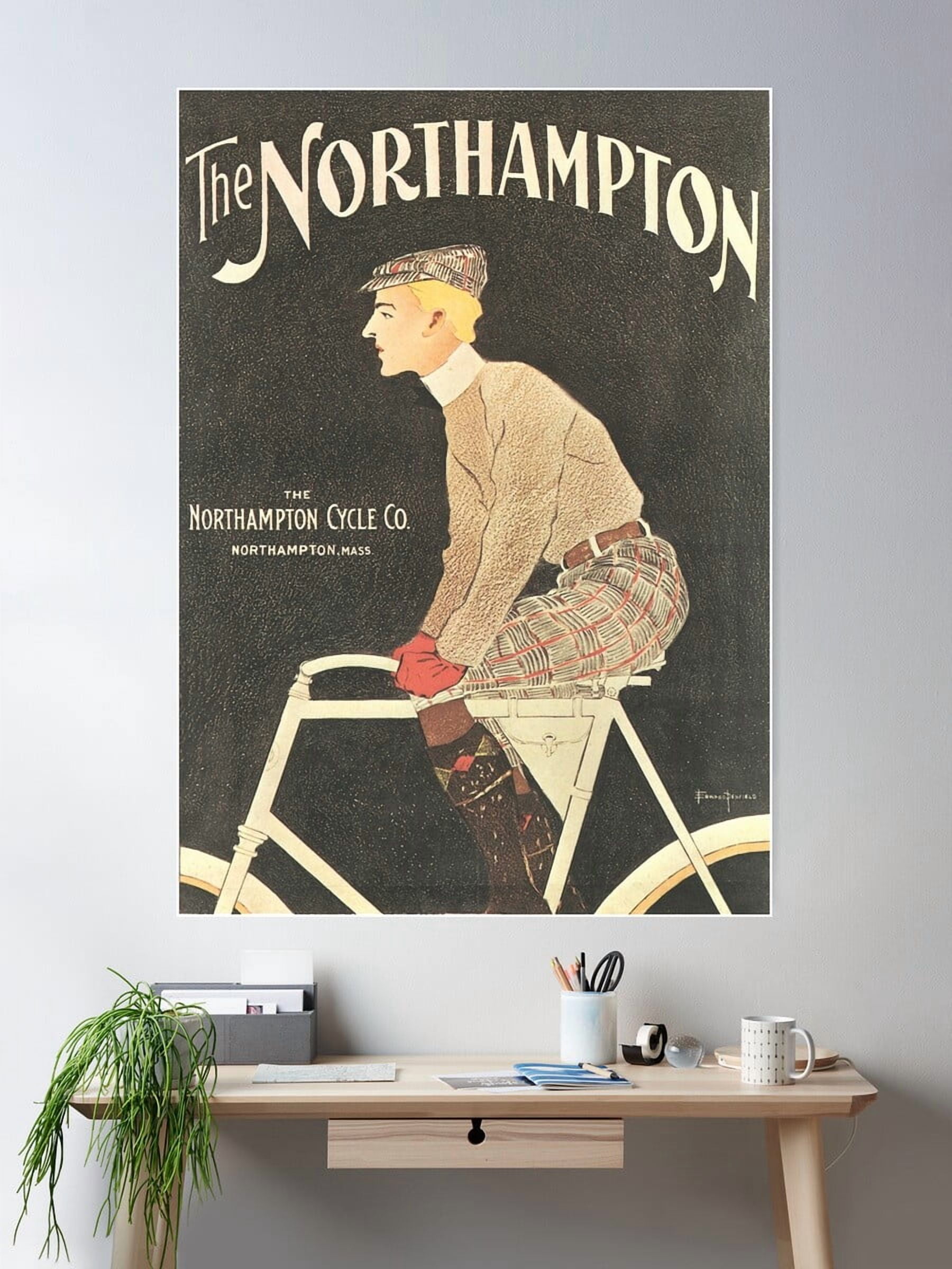 Kna Prints - 1 Pc Poster The Northampton Bicycle From 1895, UNFRAMED ...