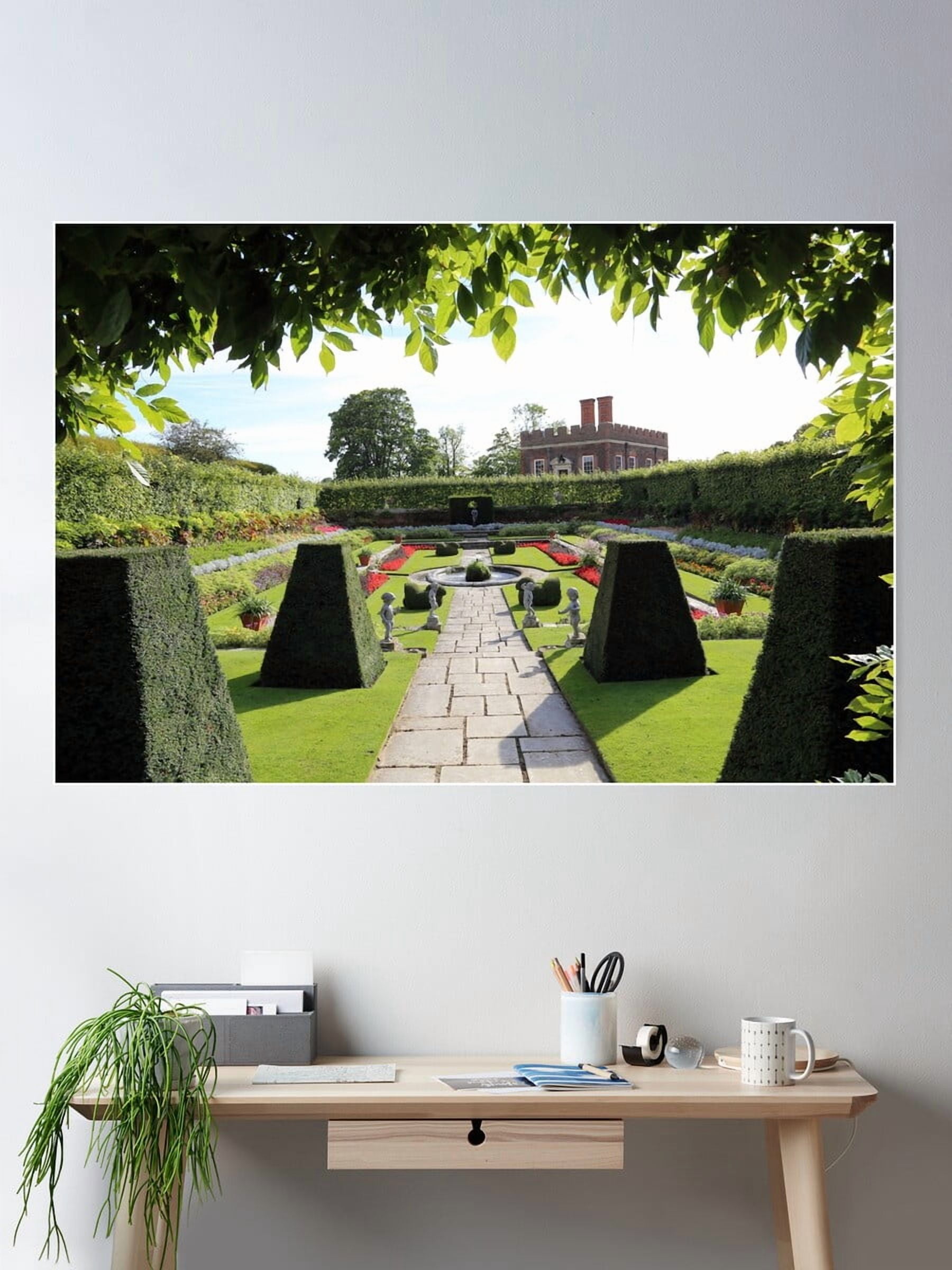Kna Prints - 1 Pc Poster The Pond Garden Hampton Court, UNFRAMED-12x18 ...