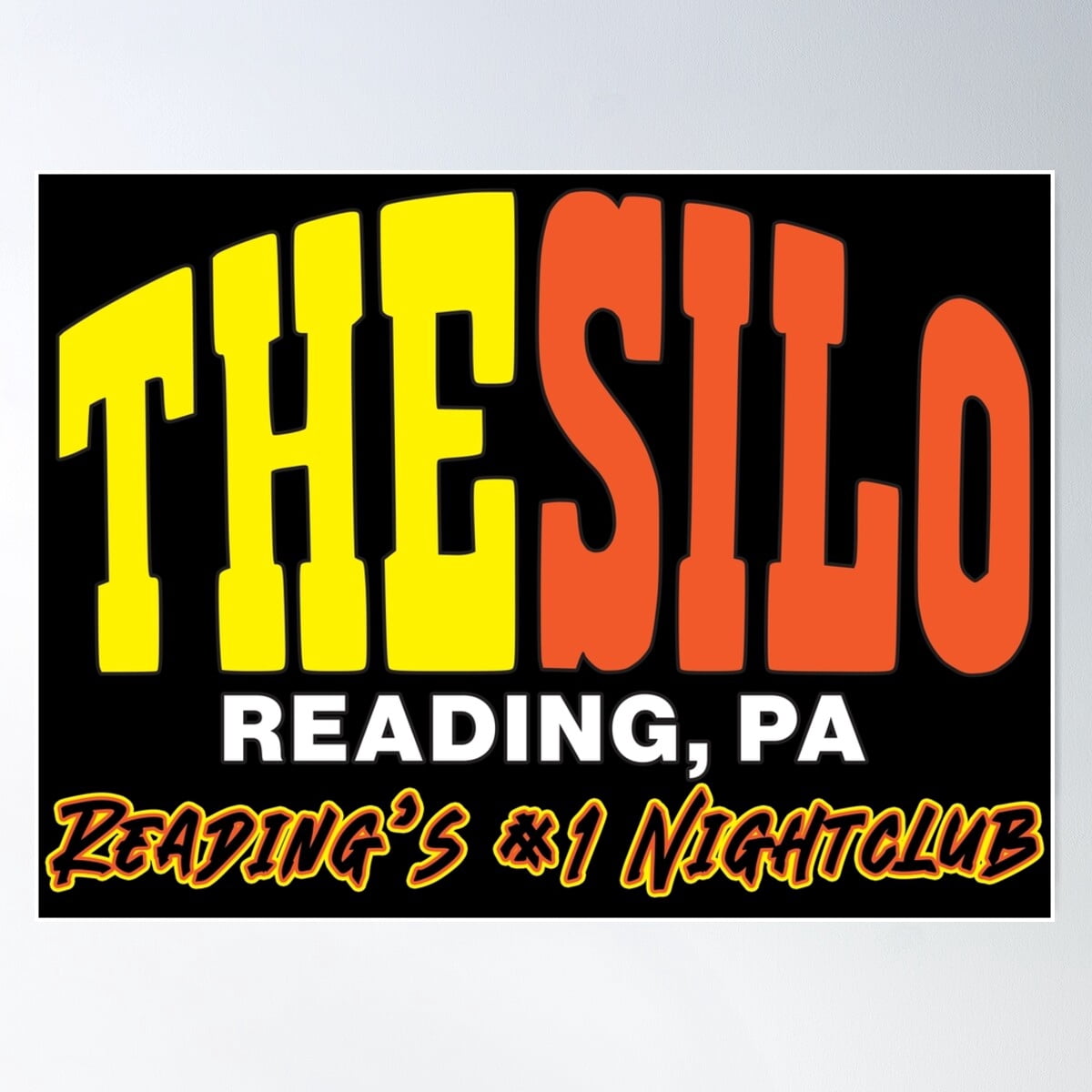 Kna Prints - 1 Pc Poster The Silo Nightclub, Reading, Pa, UNFRAMED ...