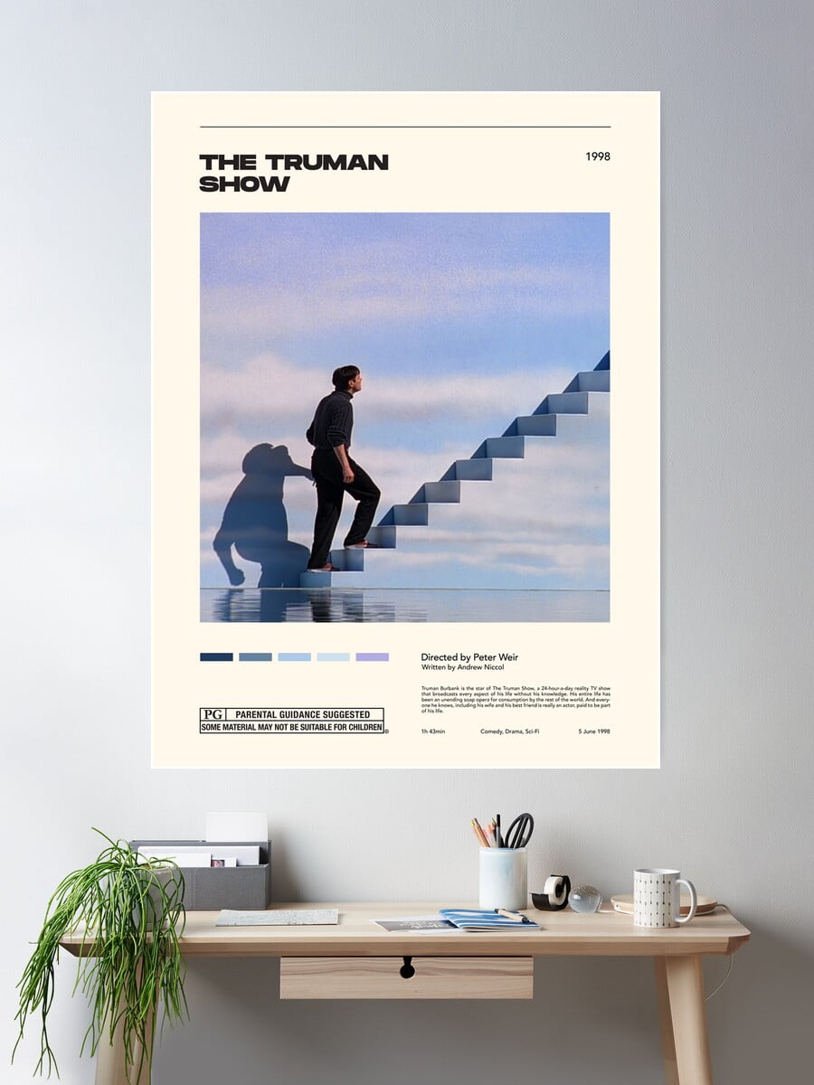 Kna Prints - 1 Pc Poster The Truman Show / Classicult Prints / Vintage Retro Art Print ...