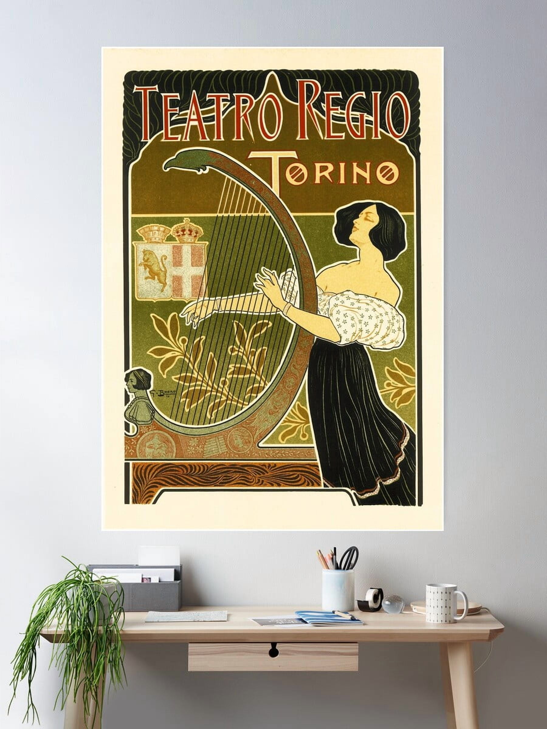 Kna Prints - 1 Pc Poster Theatro Regio Torino Italy Opera House ...